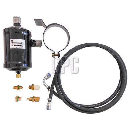 UNICLA OIL SEPARATOR KIT - 2M 14 HOSE WITH STRAIGHT 90 14 FEMALE FLARE ...