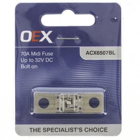 OEX MIDI FUSE 70A BOLT ON - SINGLE PACK — JAE Auto Electrical ...
