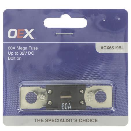 OEX MEGA FUSE 60A BOLT ON - SINGLE PACK — JAE Auto Electrical ...