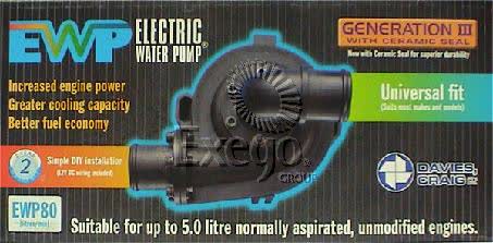 DAVIES CRAIG ELECTRIC WATER PUMP - EWP80 KIT NYLON 12V — JAE Auto ...