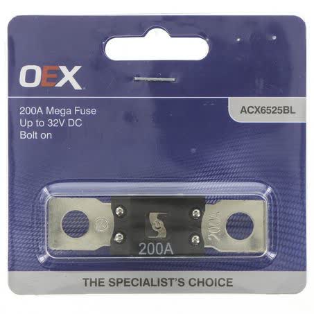 OEX MEGA FUSE 200A BOLT ON - SINGLE PACK — JAE Auto Electrical ...
