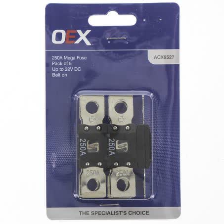 OEX MEGA FUSE 250A BOLT ON - PACK OF 5 — JAE Auto Electrical ...