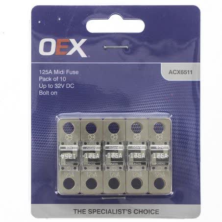 OEX MIDI FUSE 125A BOLT ON - PACK OF 10 — JAE Auto Electrical ...
