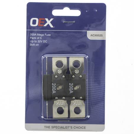 OEX MEGA FUSE 200A BOLT ON - PACK OF 5 — JAE Auto Electrical ...