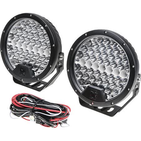 MAXI TRAC 220MM LED DRIVING LIGHT KIT 20582 LUMENS WATERPROOF WIRING H ...