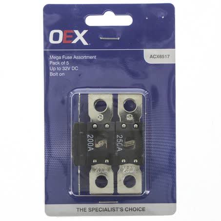 OEX MEGA FUSE ASSORTED BOLT ON - PACK OF 5 — JAE Auto Electrical ...