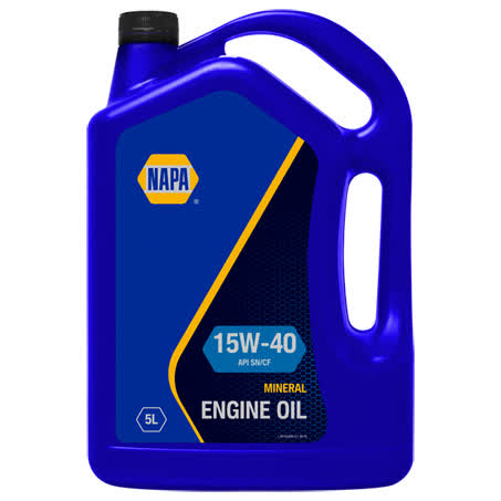 NAPA MINERAL ENGINE OIL 15W-40 5LT — JAE Auto Electrical & Refrigeration
