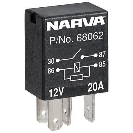 NARVA 12V RELAY 4 PIN 20A — JAE Auto Electrical & Refrigeration